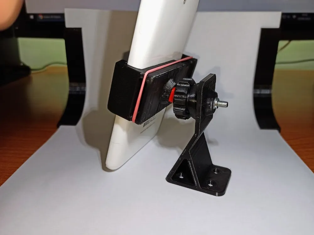 Phone holder with bracket for 3D printer by dantech MakerWorld ...