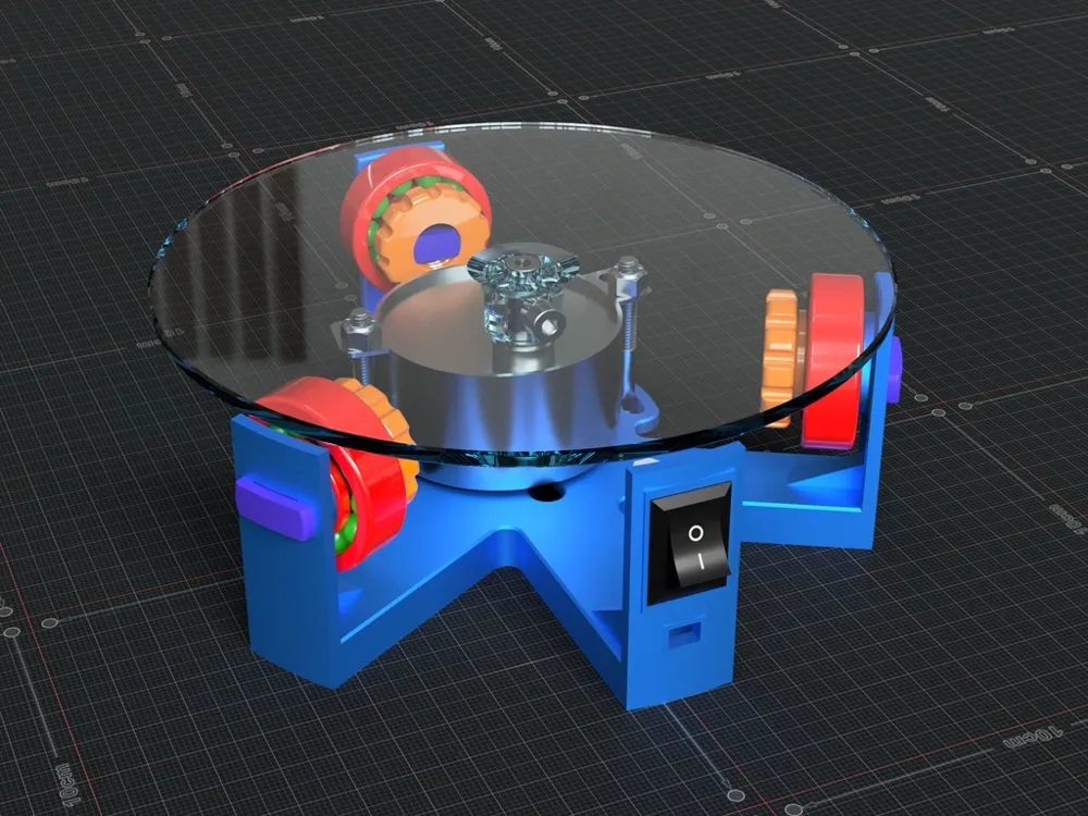 360 rotating display stand plate by dantech MakerWorld: Download Free ...