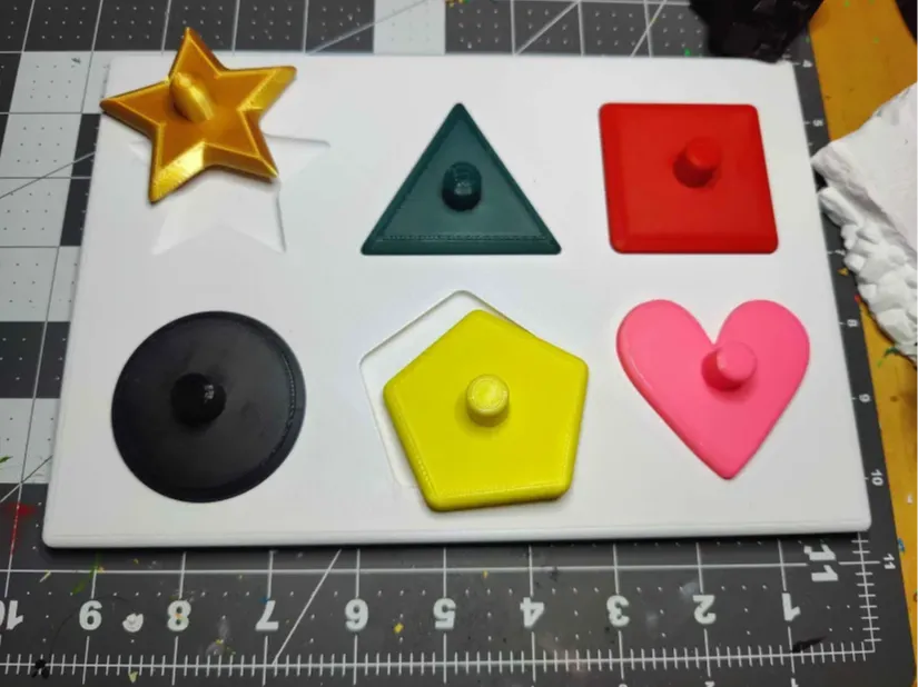 Shape Puzzle Toy - Free 3D Print Model - MakerWorld