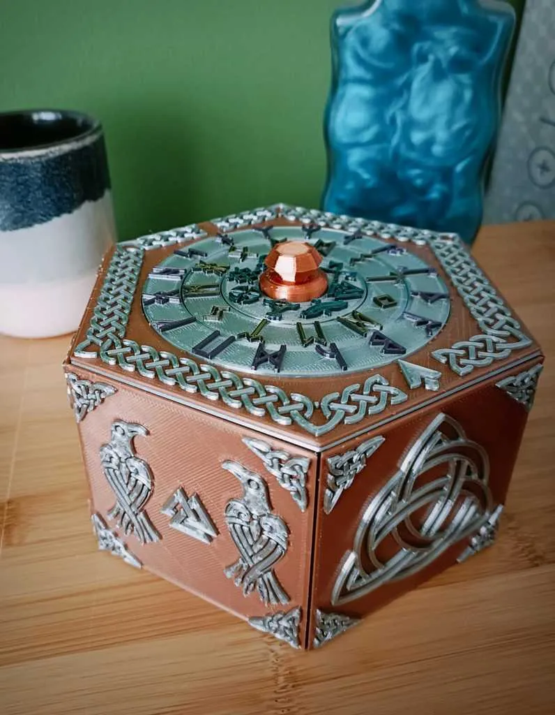 Concentric Combination Puzzle Box - Viking Style by NeveroddoreveN ...