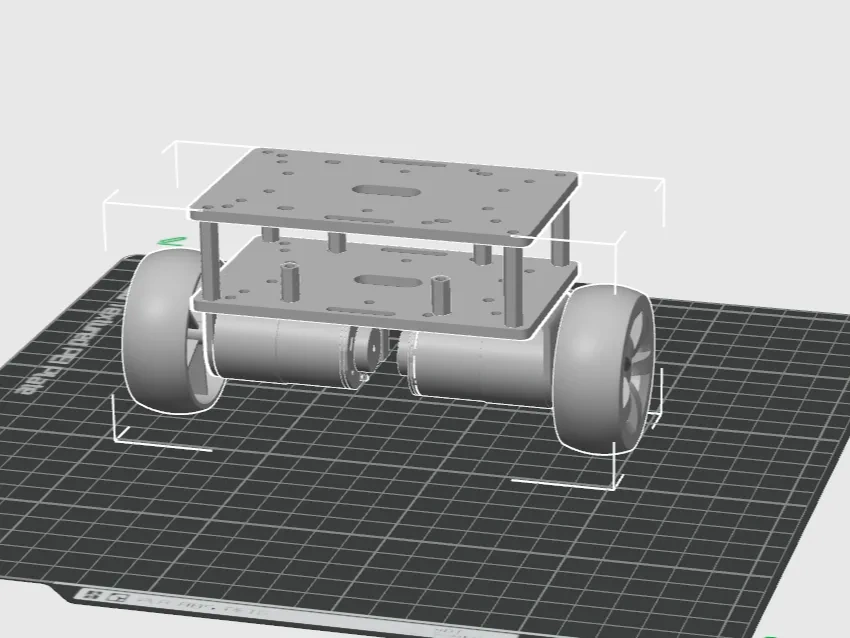 Two-wheeled vehicle chassis by 蛋加葱 - MakerWorld