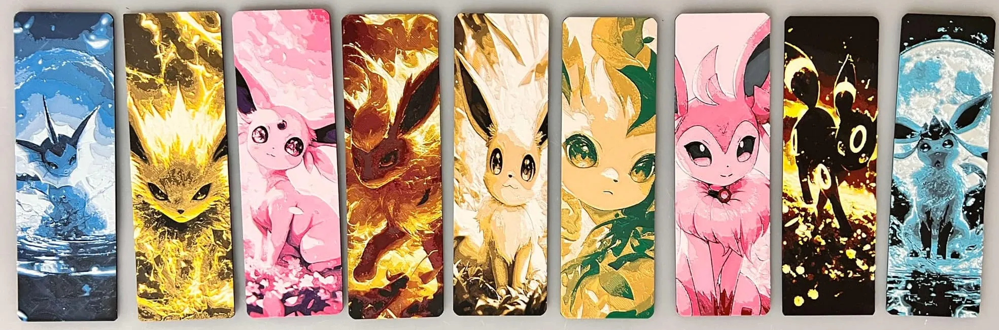 Marcapáginas - Set de Evolución Pokémon: Fondo de Color por 3djd ...
