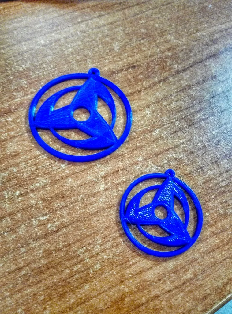 Earring Pendant Kakashi Sharingan by dantech - MakerWorld