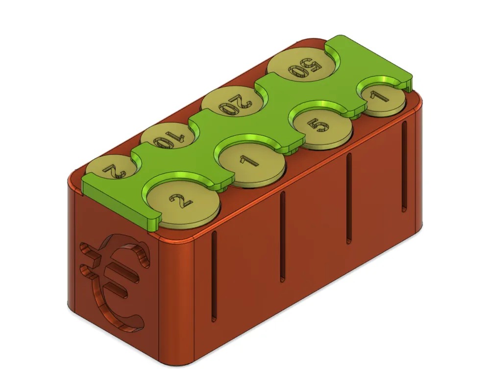 Distributeur de pièces d'euro par dantech MakerWorld : Téléchargez des Modèles 3D Gratuits