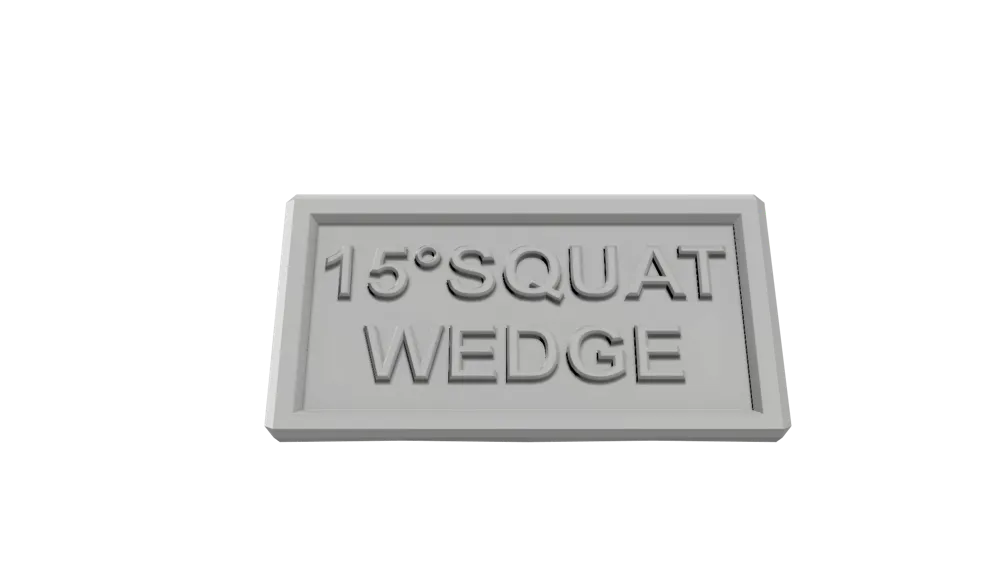 15° Squat Wedge - Free 3D Print Model - MakerWorld