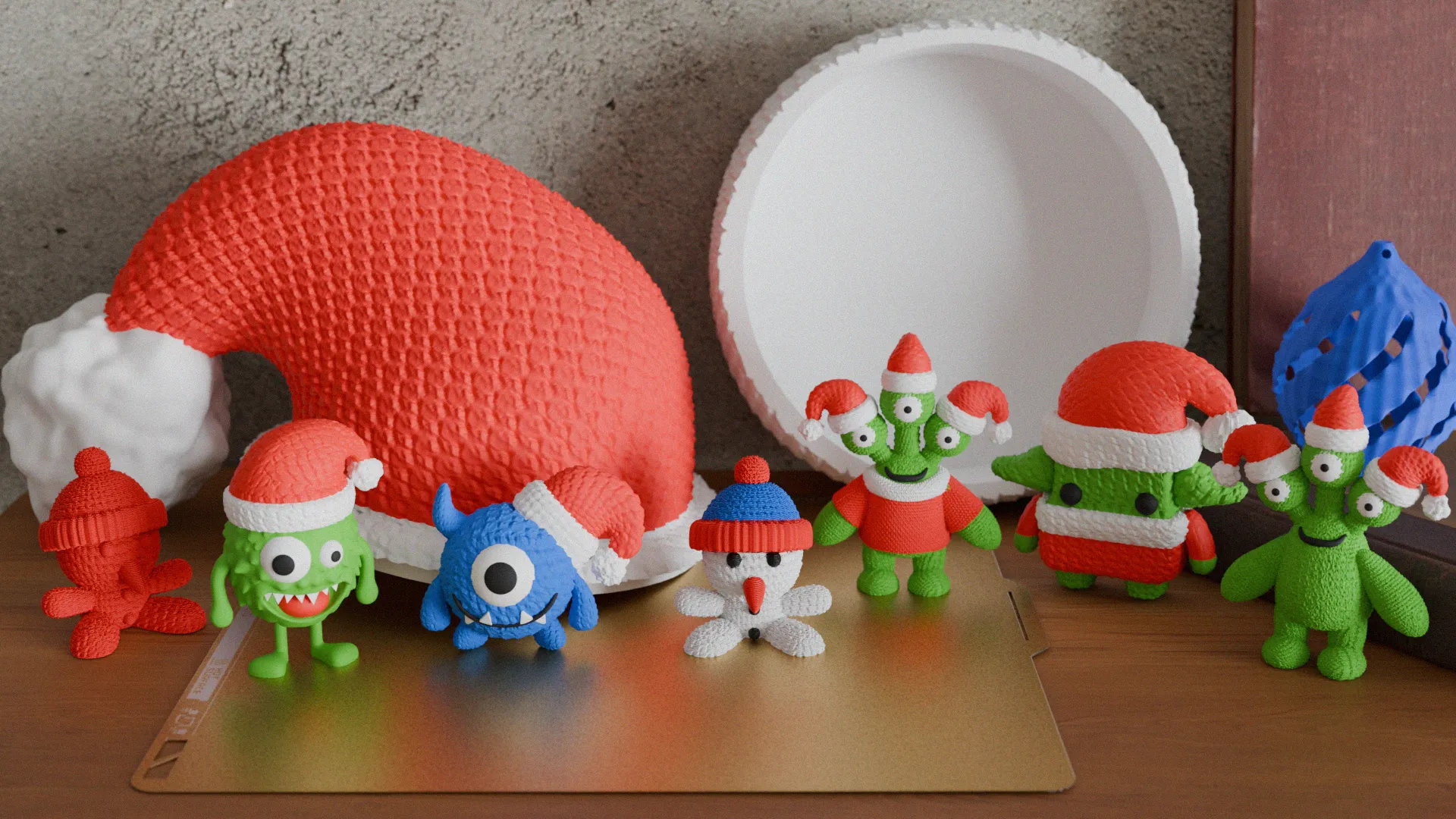 Cute Monster Christmas by Dodo7o7 - MakerWorld