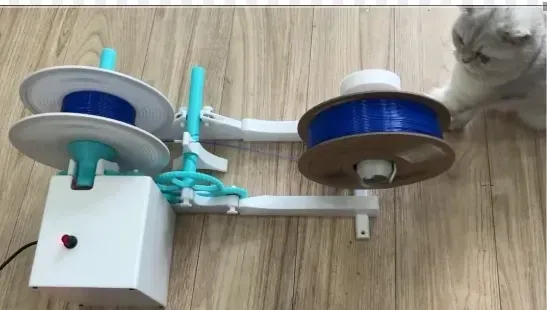 3D Printed Filament Spool Rewinder - Rotating Shaft Accessory - Free 3D ...