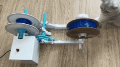 3D Printed Filament Spool Rewinder - Rotating Shaft Accessory by ...