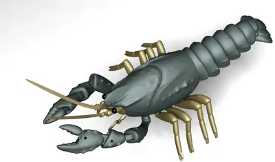 Hinged Crayfish Remixed by user_874247992 MakerWorld: Download Free 3D ...