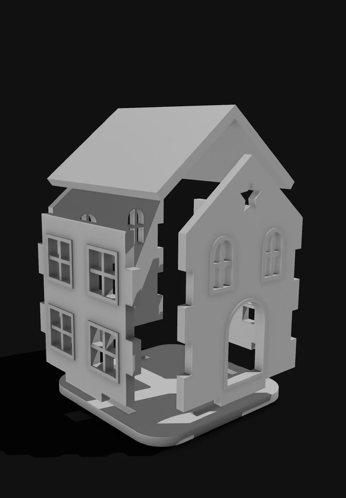 Christmas House Kit Card by mrsretronintendo MakerWorld: Download Free ...