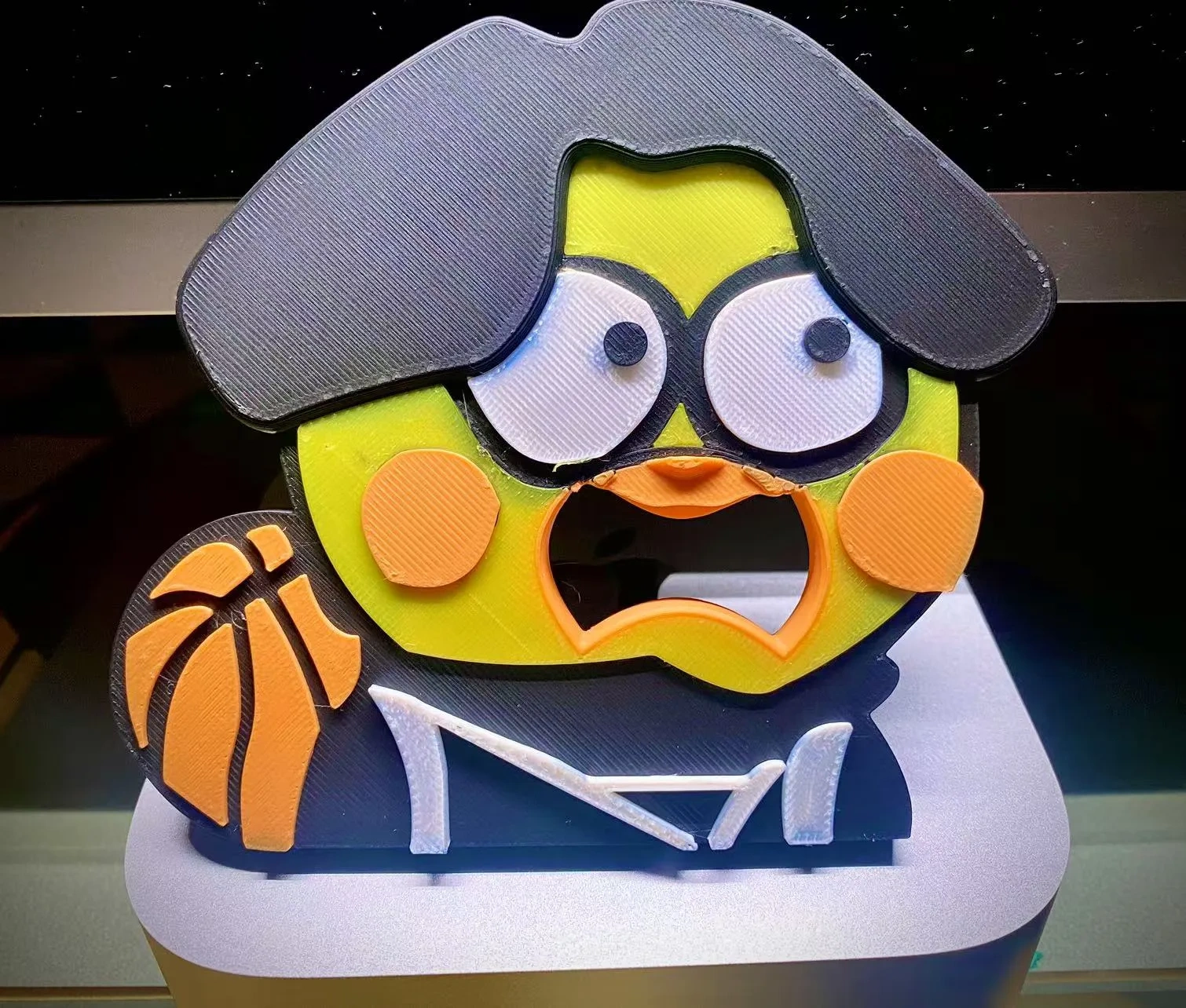 Singing, dancing, rap, basketball, refrigerator magnet, bottle opener ...