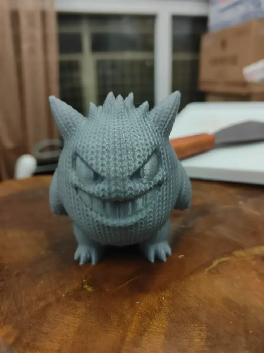 It's getting cold, let's knit a Gengar (8.5cm high, 33g, invisible ...