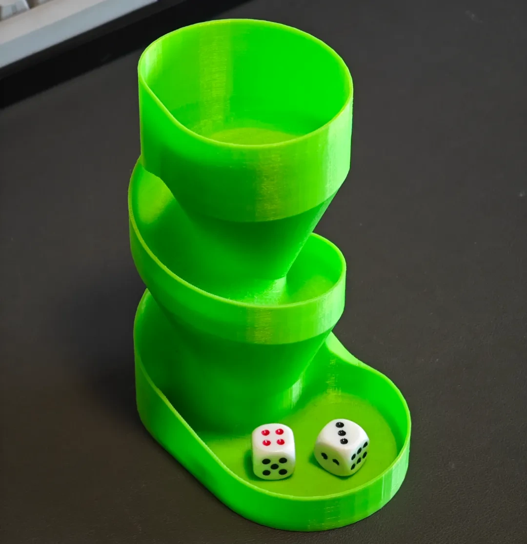 Simple Spiral Dice Tower by 大思 - MakerWorld