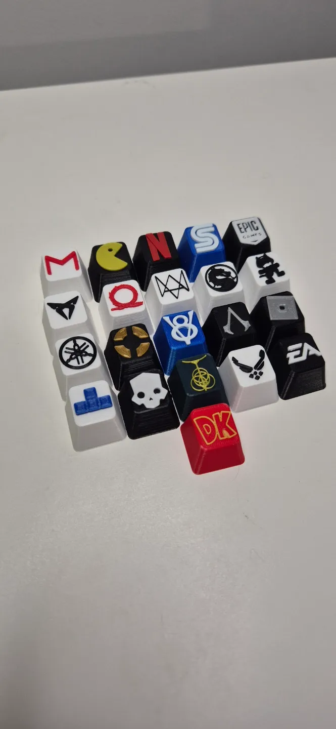 CherryMX Keyboard Keycaps-Brand-Game-Symbol-Logo 2 Remixed by 3DLADA ...