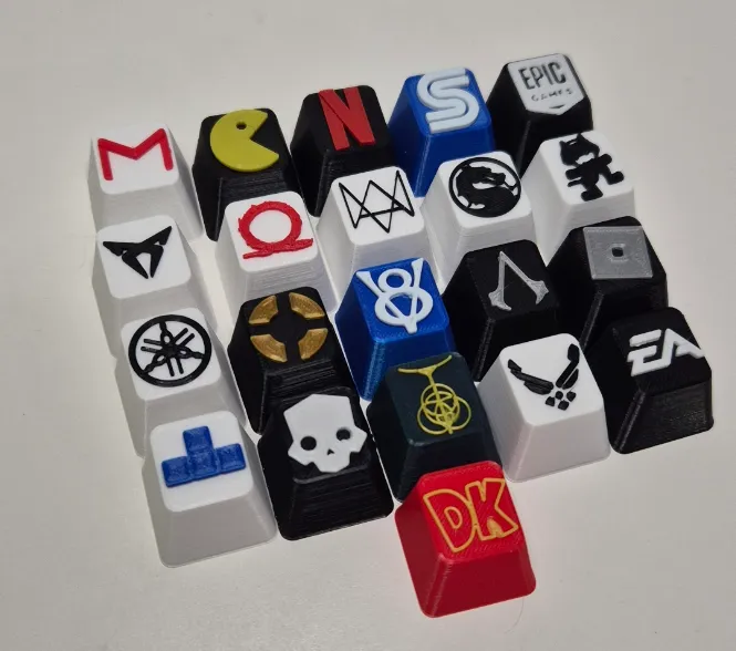 CherryMX Keyboard Keycaps-Brand-Game-Symbol-Logo 2 Remixed by 3DLADA ...