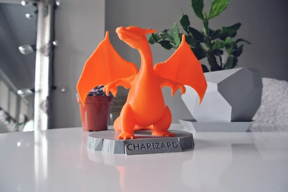 Charizard Statue with Stand by JosephA - MakerWorld