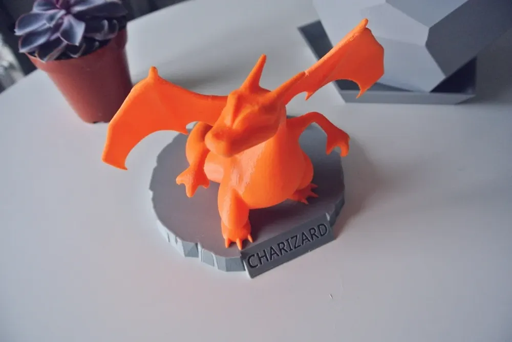 Charizard Statue with Stand by JosephA - MakerWorld