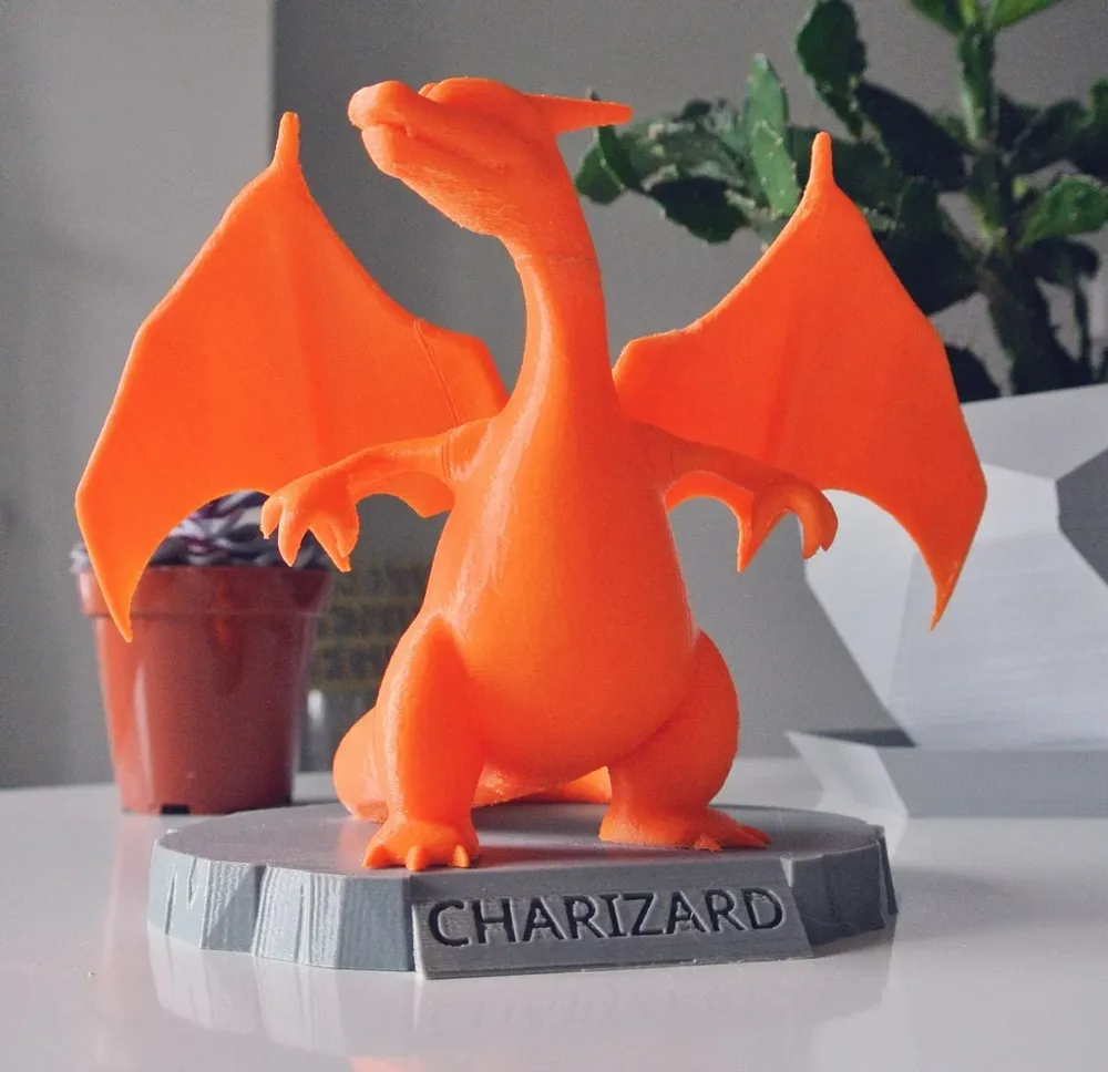 Charizard Statue with Stand by JosephA - MakerWorld