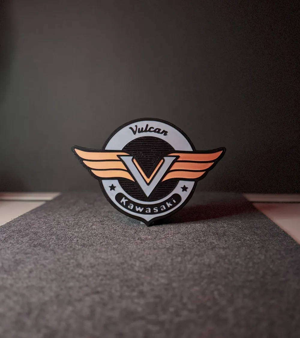 Kawasaki Vulcan Logo Lightbox & Wall Decor by Nagy Erwyn - MakerWorld