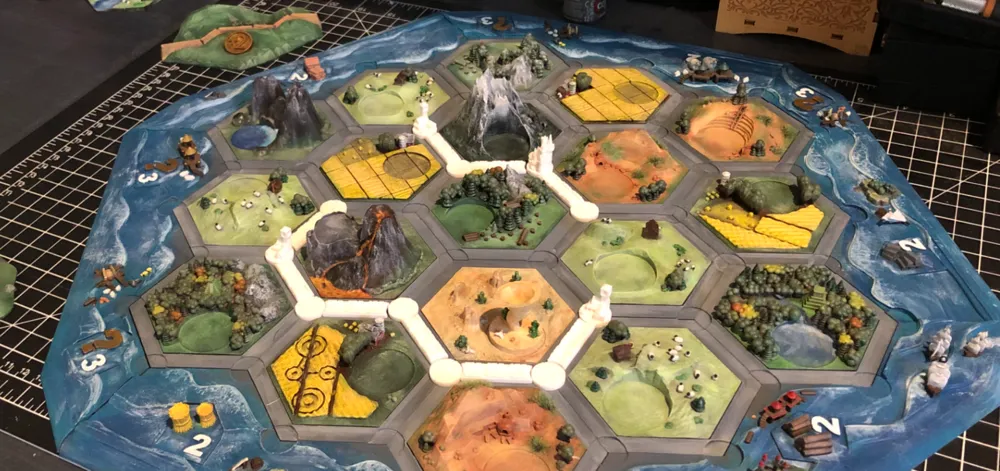 Catan 3D Oceanic Border by ThereAreBeesinmyMouth - MakerWorld