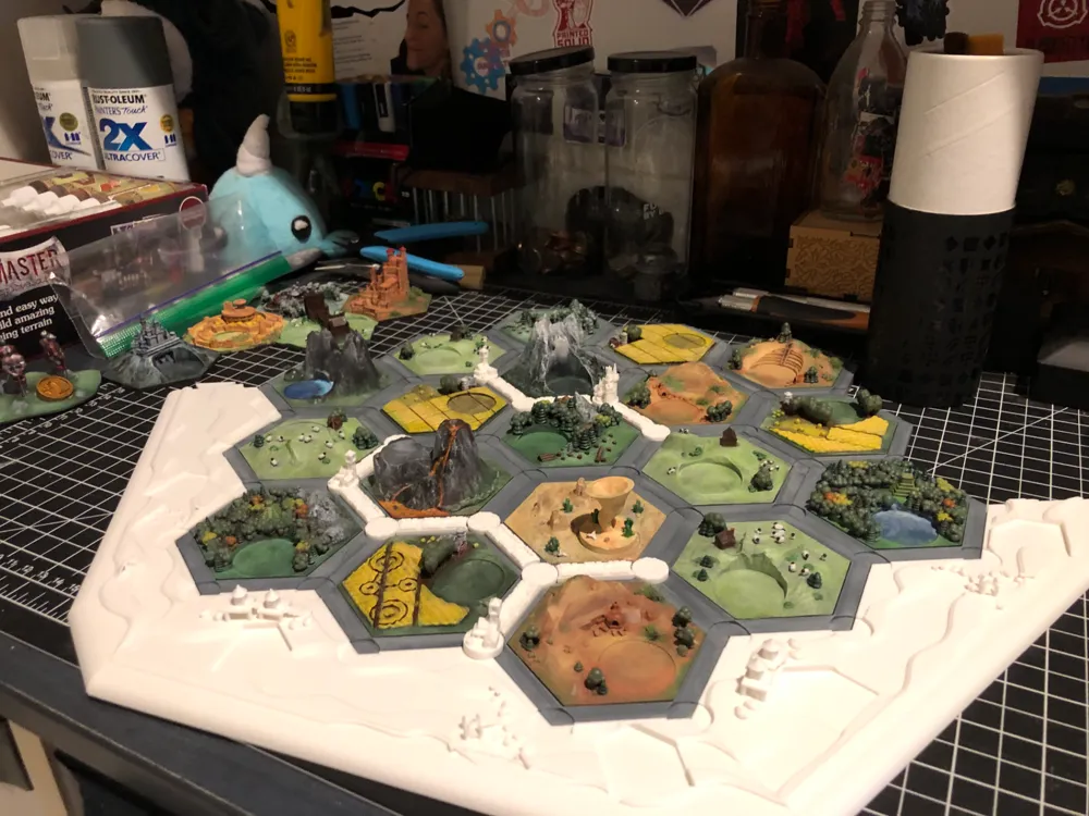 Catan 3D Oceanic Border by ThereAreBeesinmyMouth - MakerWorld