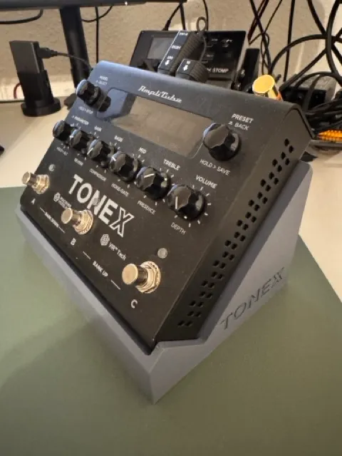 ToneX Stand (With rubber feet option) - Free 3D Print Model - MakerWorld