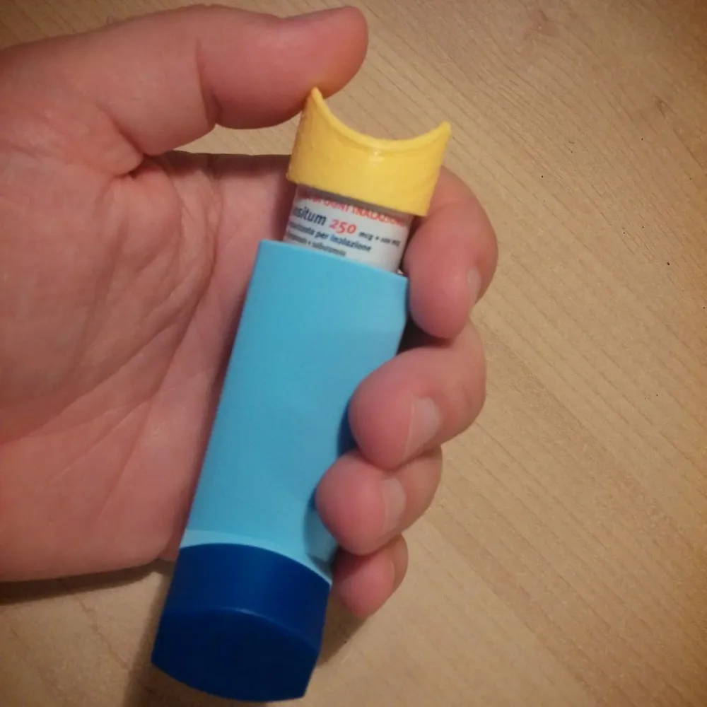 3D Printed Ergonomic & Friendly Asthma Inhaler by GiulioT - MakerWorld