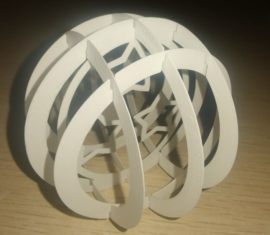 Paper Quilled Sphere (Simple) (Stars) by superlemon1211 - MakerWorld