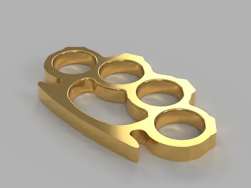 "Brass" Knuckles - Free 3D Print Model - MakerWorld