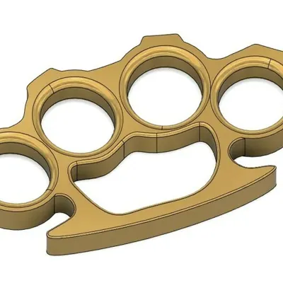 "Brass" Knuckles by LoosyGooseMakerWorld: Download Free 3D Models