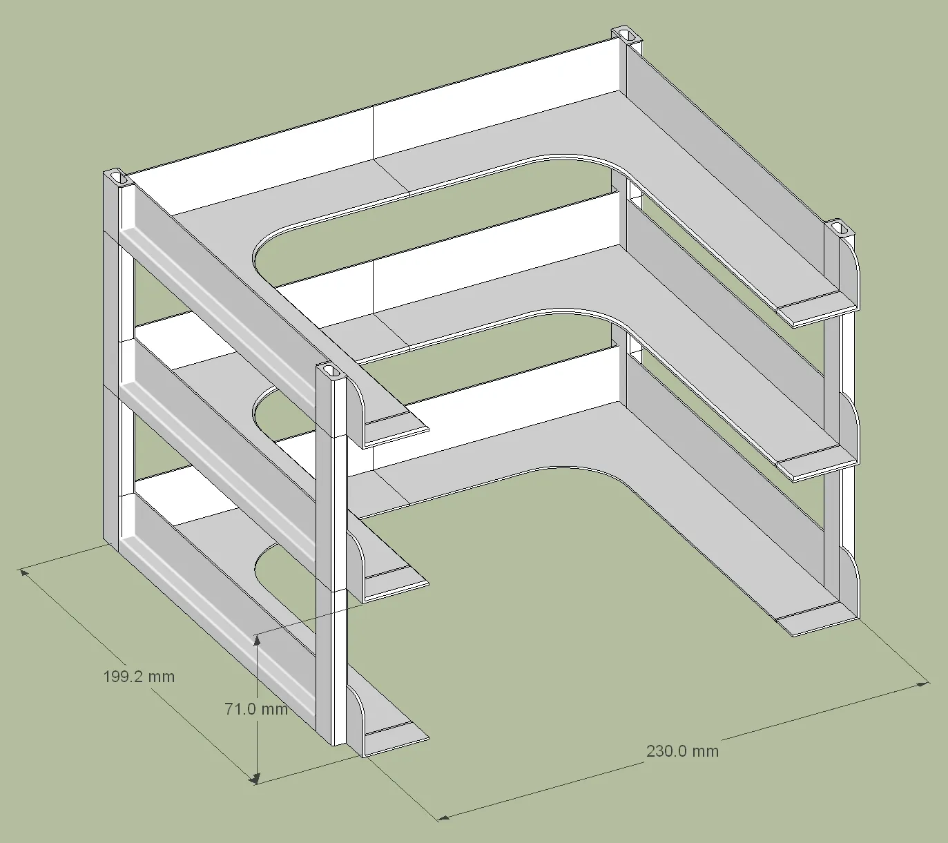 Repurposed Bambu Filament Box Drawer Shelf【Stackable】 - Free 3D Print ...