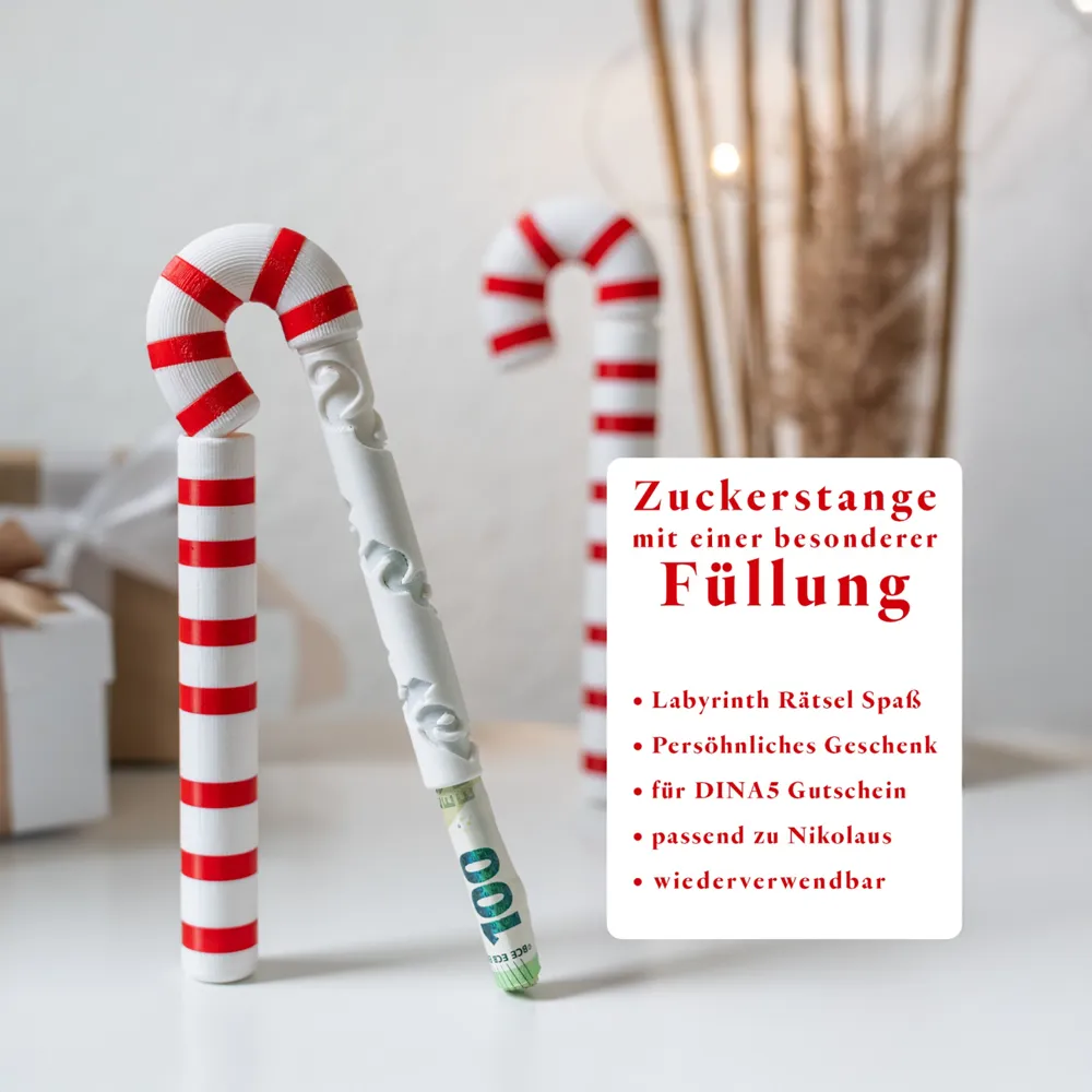 Xmas Riddel Candy Cone Money Gift by Wandedel24 - MakerWorld