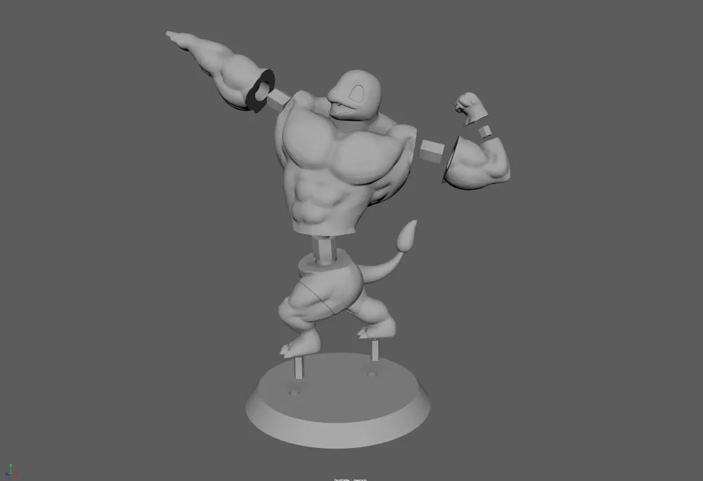 Swole Charmander by pokemon_master - MakerWorld