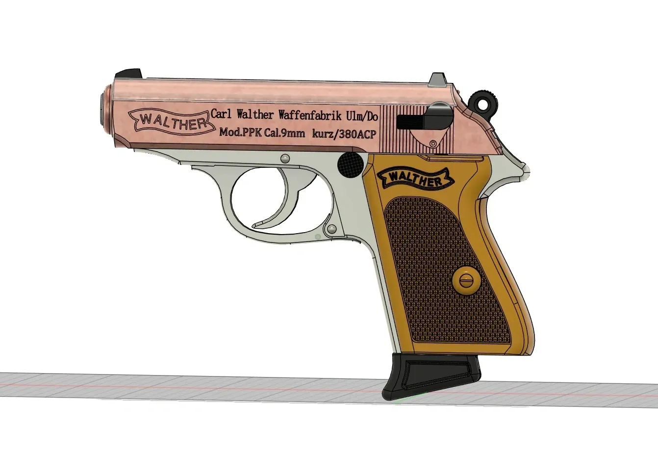 007's Favorite Walther PPK Toy Gun Model - Free 3D Print Model - MakerWorld