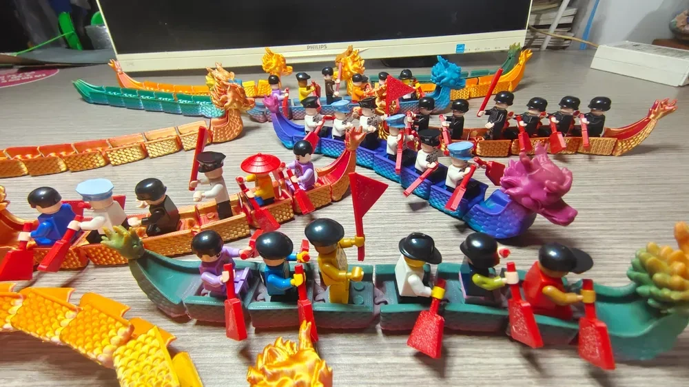 Oars and flags compatible with Lego minifigures by Bbb - MakerWorld