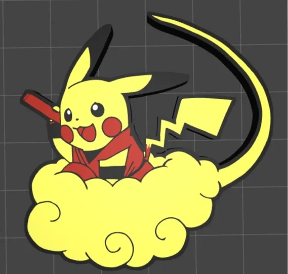 Pokemon Fridge Magnet Series Pikachu-Dragon Ball Goku Version by 贾维斯 ...
