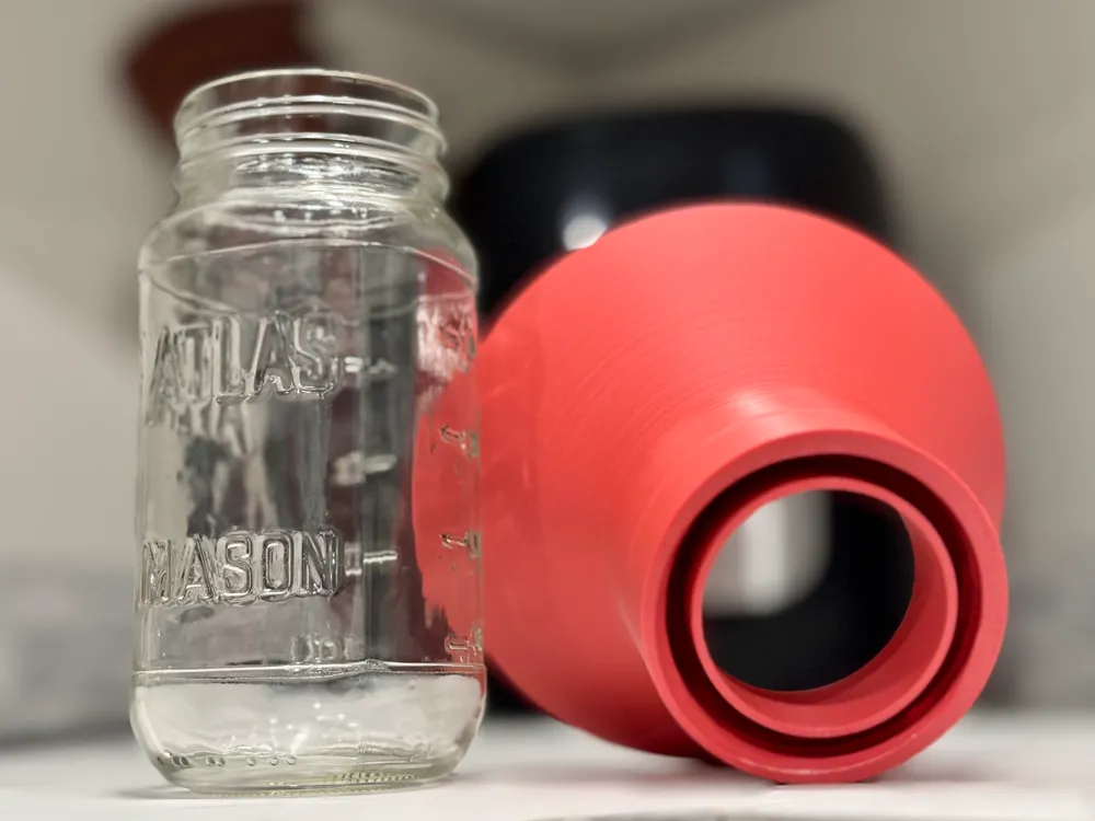 Atlas Mason Jar Threaded Funnel by sewer - MakerWorld