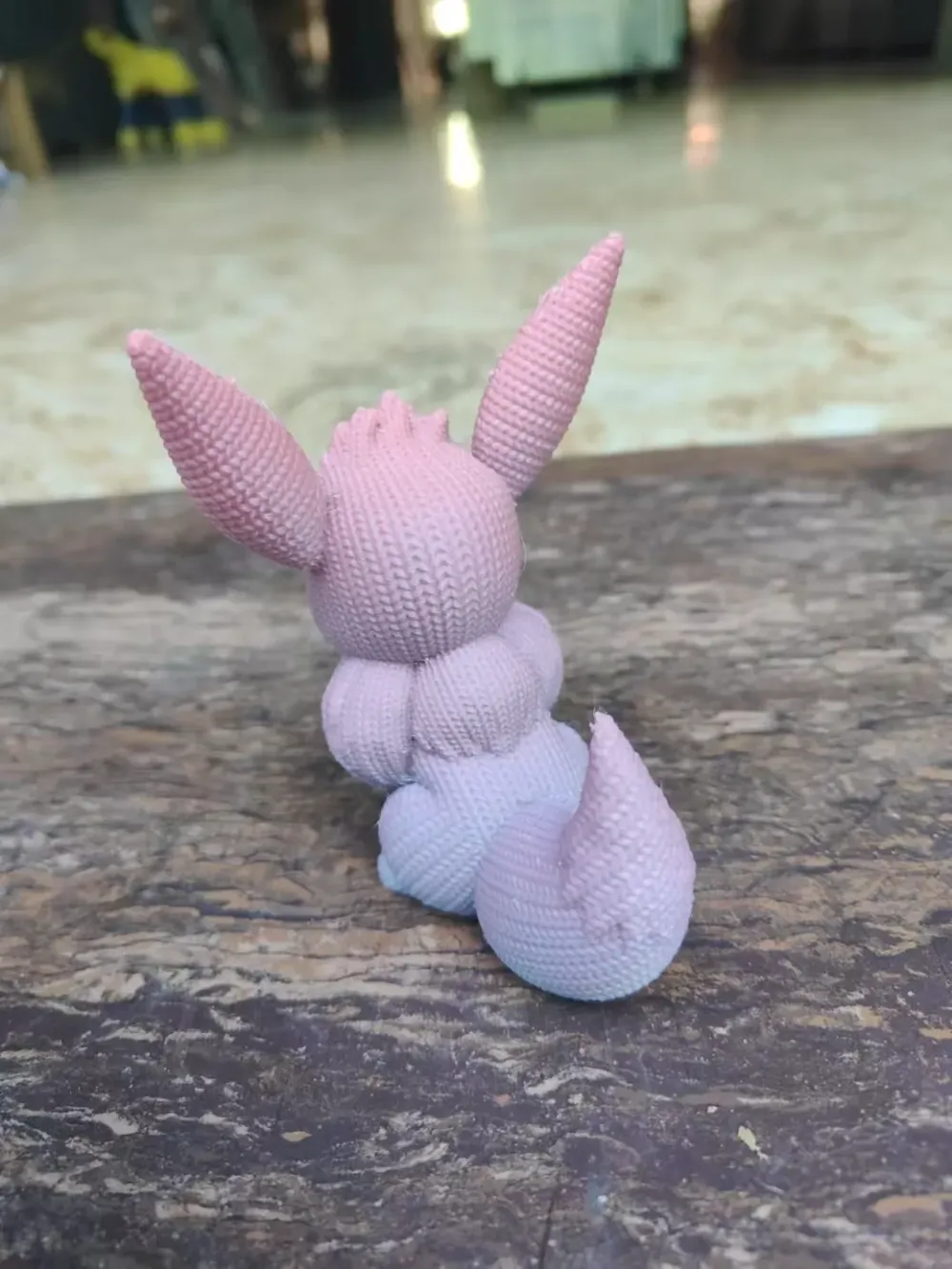 The weather's turning cold, knit an Eevee (10cm tall, 40g) by liupeiyty ...