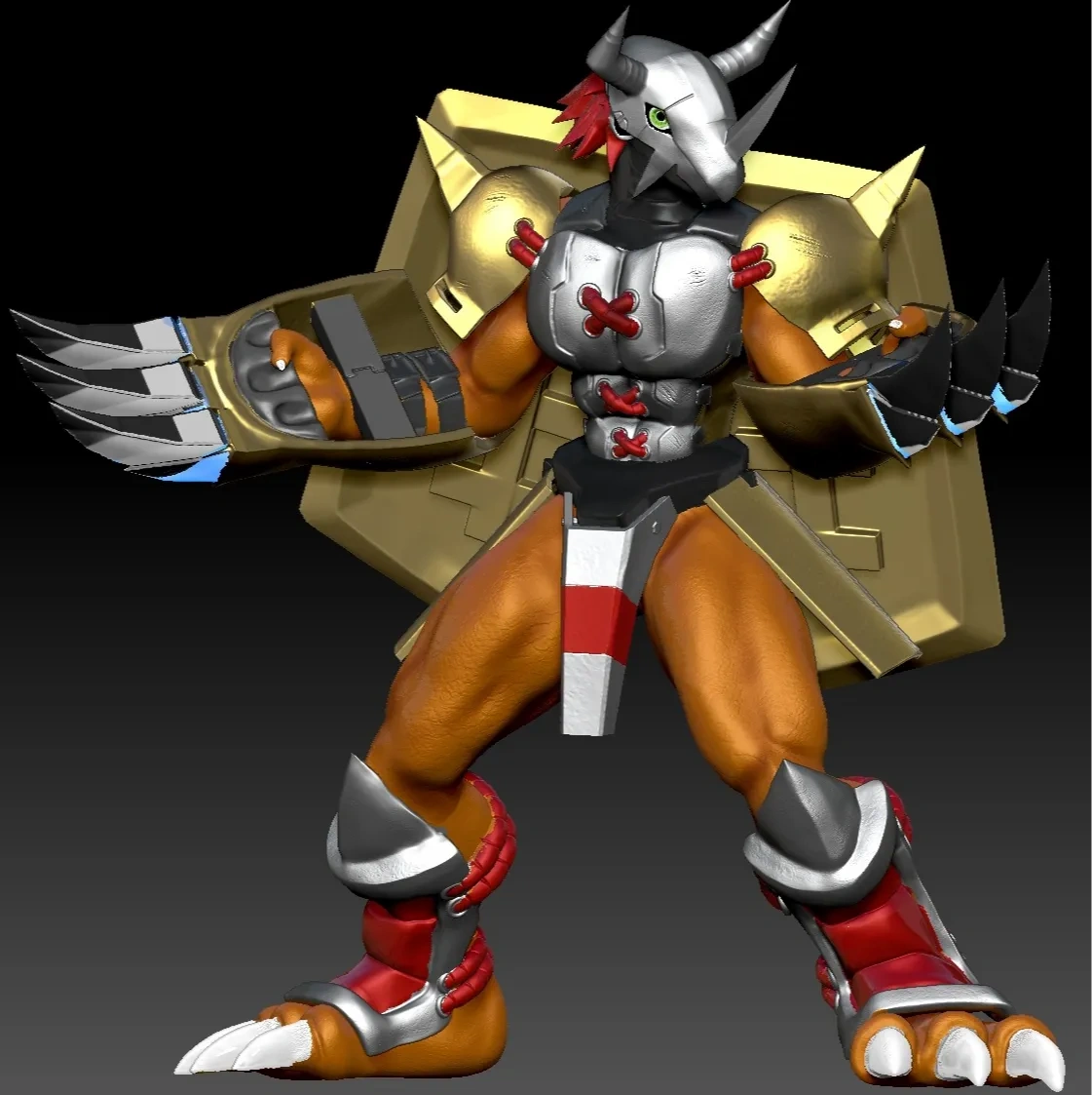 Digimon - WarGreymon (Multi-Part Assembly) by user_1735961095 ...