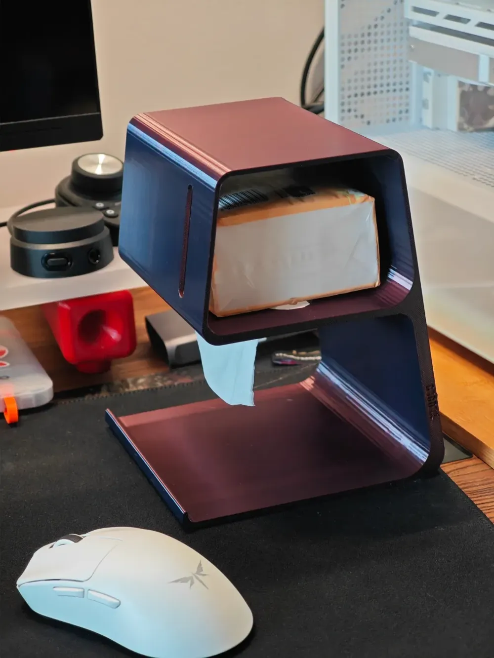 Desk Reverse-Draw Tissue Box by user_1498853632 - MakerWorld