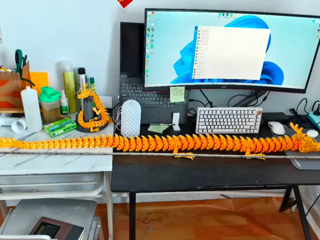 1.5m Chinese Dragon, extremely large size, printable on A1mini Remixed ...