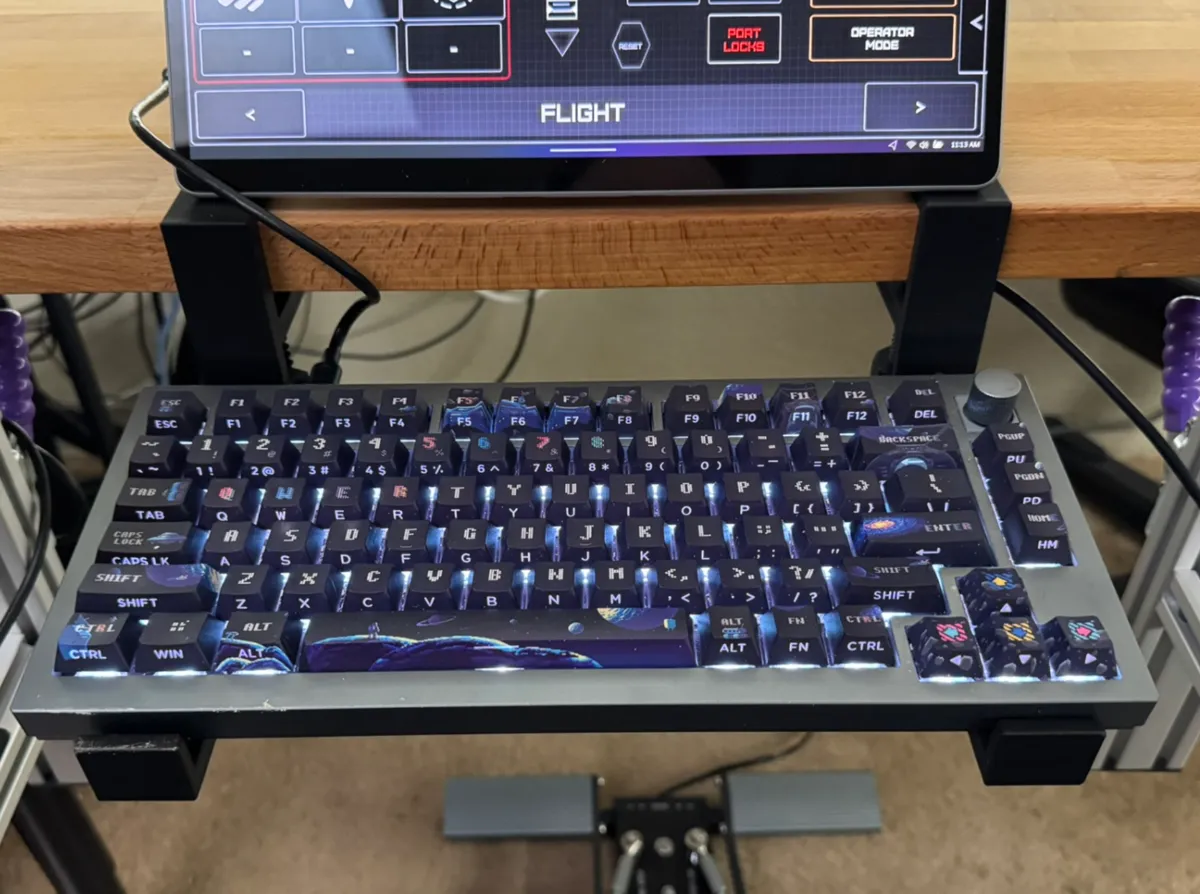 Keyboard Desk Bracket by LastSmokeJaguar MakerWorld: Download Free 3D ...