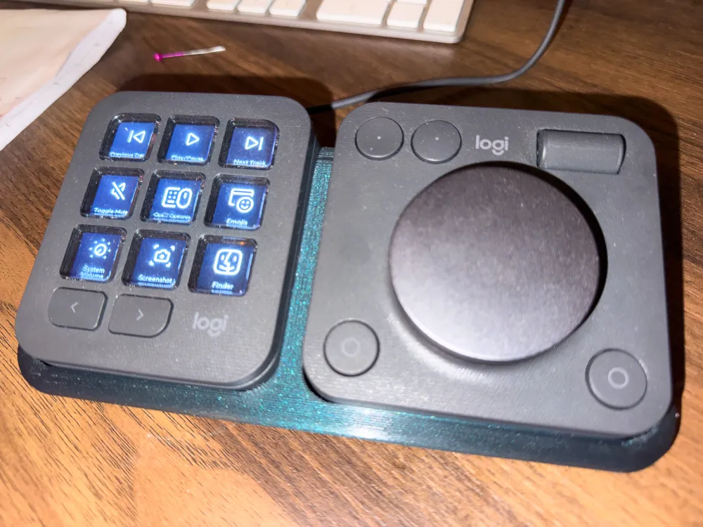 Logi MX Creative Console Stand - Free 3D Print Model - MakerWorld