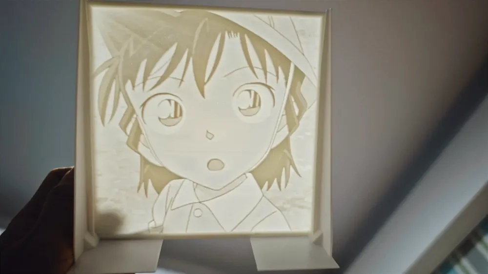 Monochrome Lithophane of Young Ran Mouri by AtamiSquare - MakerWorld