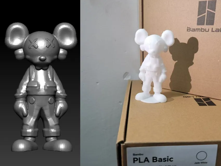 Kaws Companion Bearbric bear X man base support by Boombulab - MakerWorld