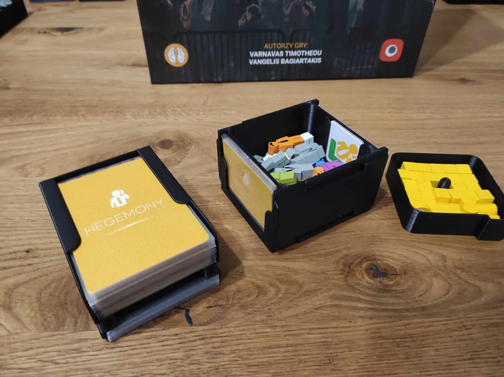Hegemony Board Game + 2 exp Insert / Organizer by Sortirus MakerWorld: Download Free 3D Models