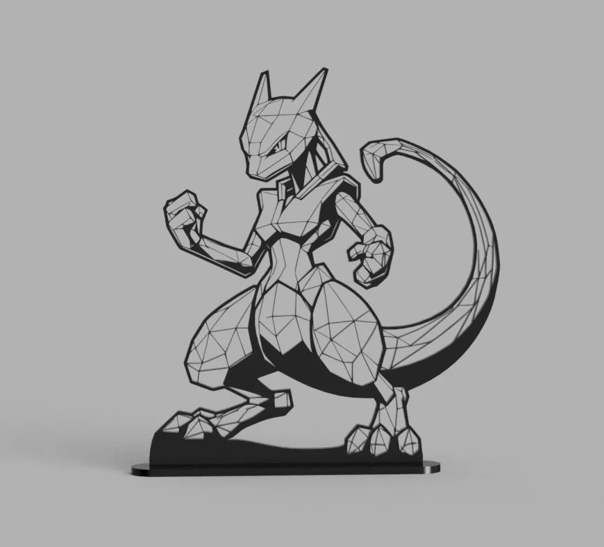 Goku Geométrico de Dragon Ball, polígono de bajo recuento - Modelo de ...