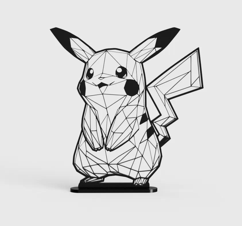 Goku Geométrico de Dragon Ball, polígono de bajo recuento - Modelo de ...