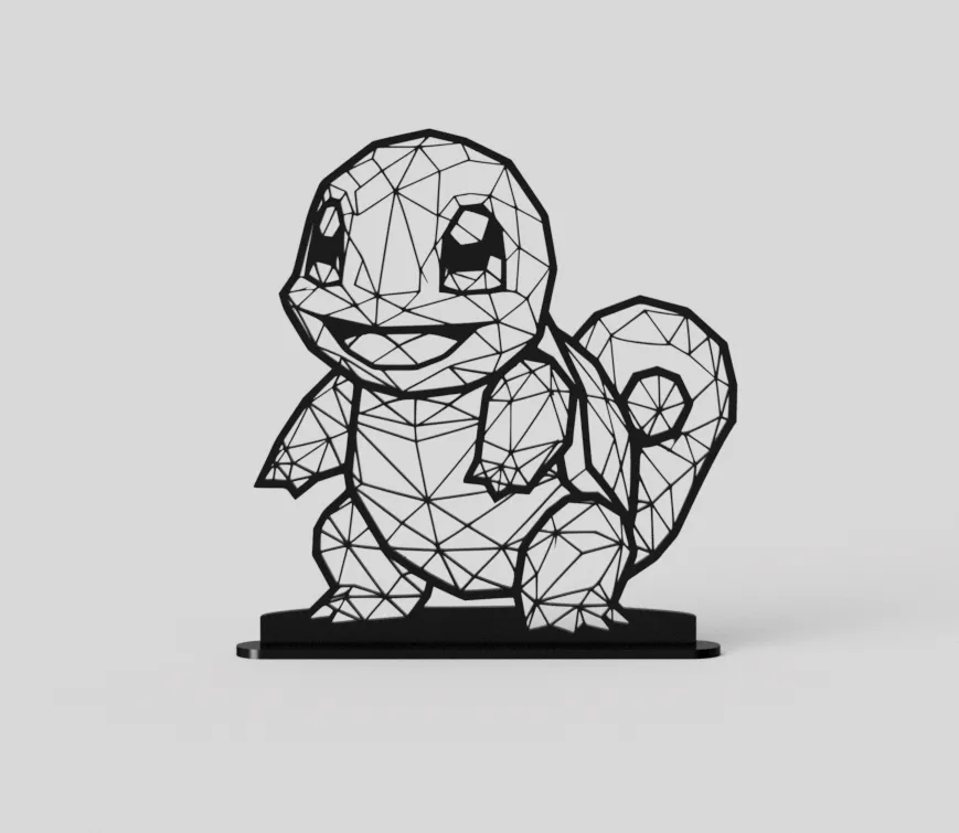 Geometric San Goku from Dragon ball low poly by HJ_3D_ - MakerWorld