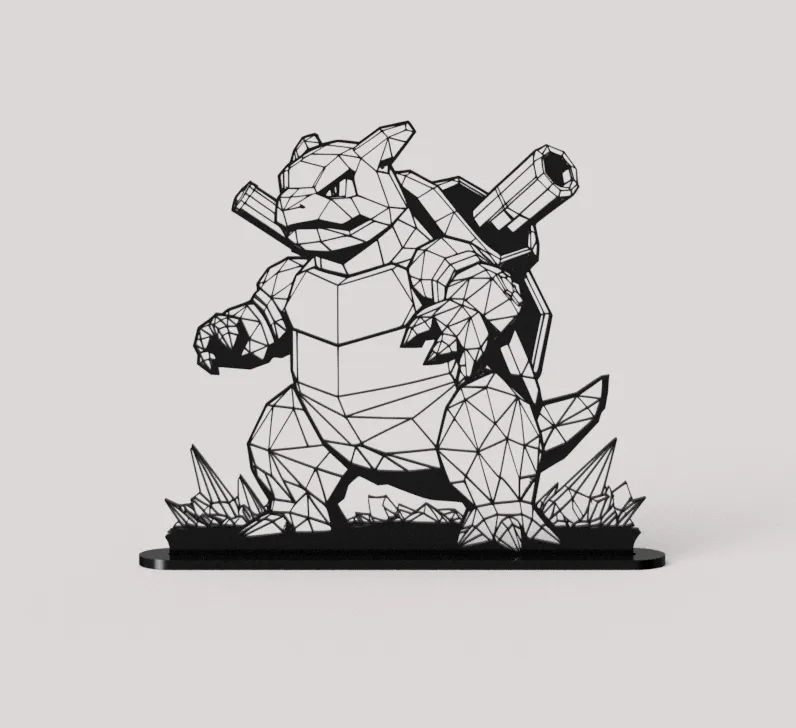 Goku Geométrico de Dragon Ball, polígono de bajo recuento - Modelo de ...